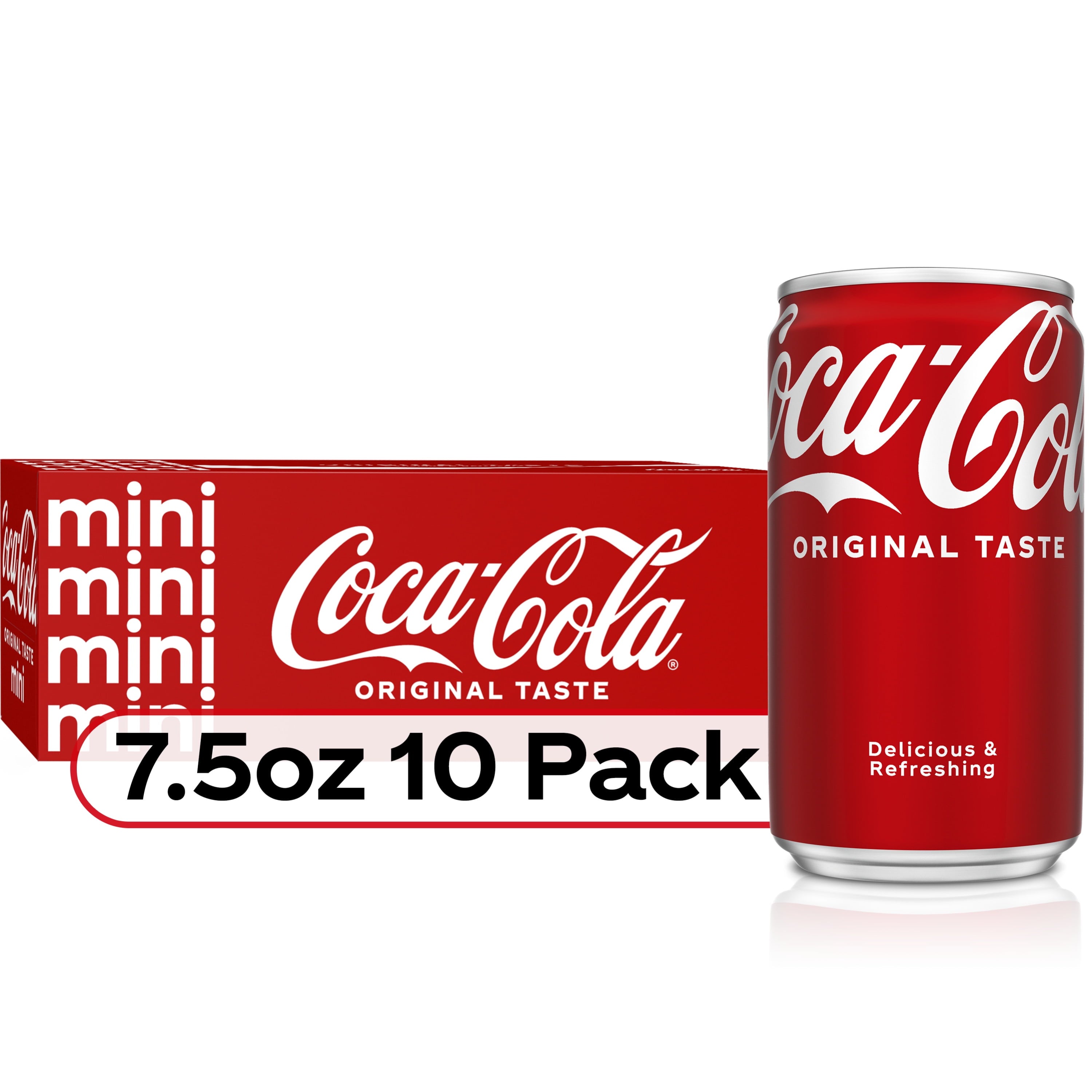 Coca-Cola Mini Soda Pop Soft Drink, 7.5 fl oz, 10 Pack Cans – Rights Fresh